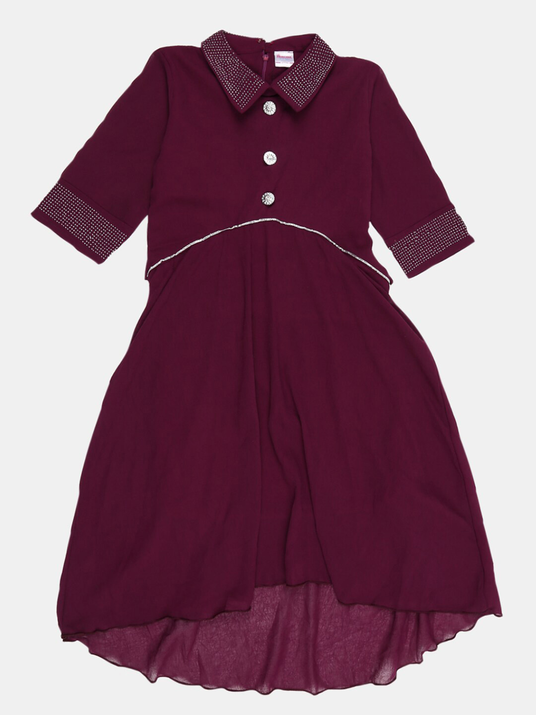 Buy V Mart Girls Maroon Dress - Dresses for Girls 19337536 | Myntra