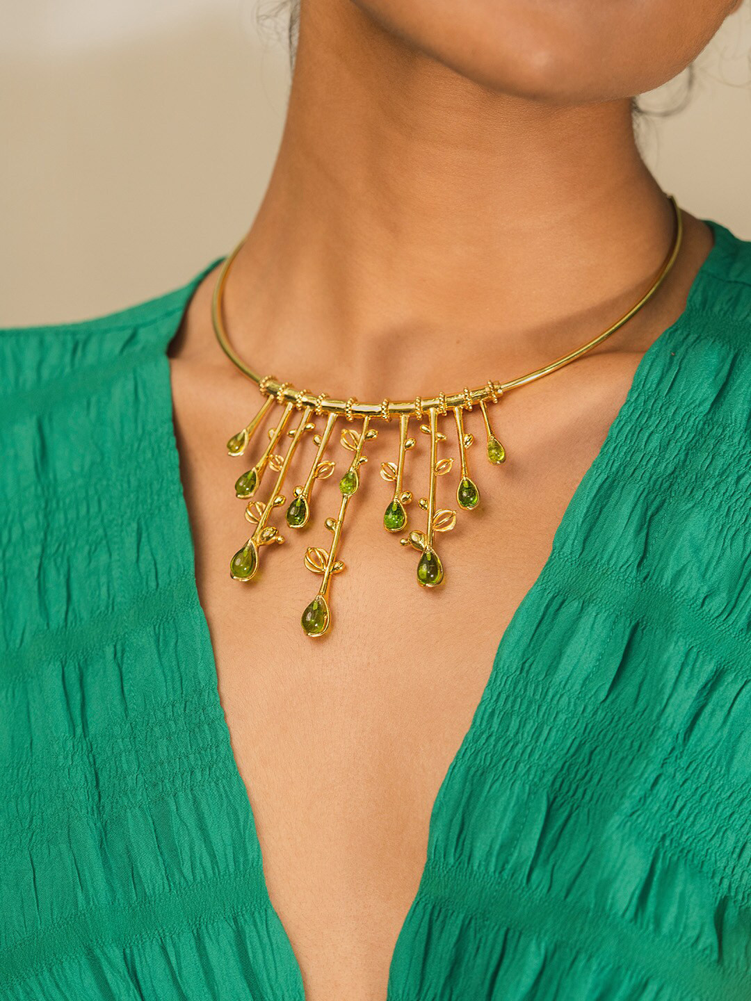 Buy SHAYA Gold Toned Sterling Silver Gold Plated Necklace - Necklace ...
