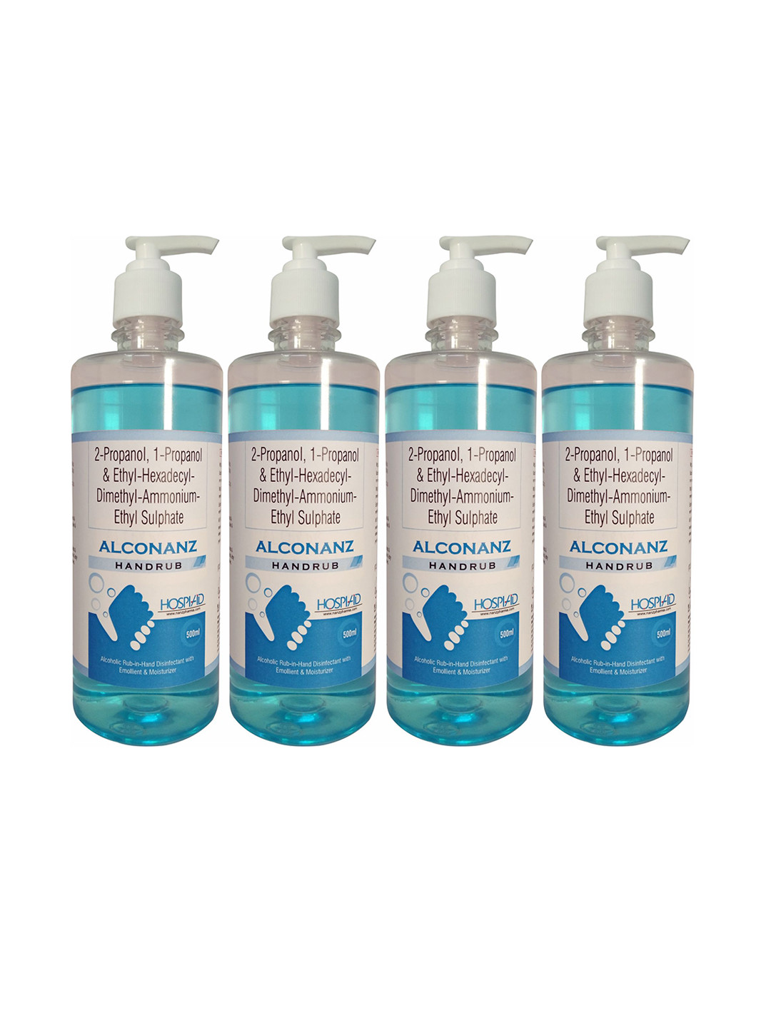 Buy Alconanz Set Of 4 Alcoholic Rub In Hand Sanitizer With Emollient ...