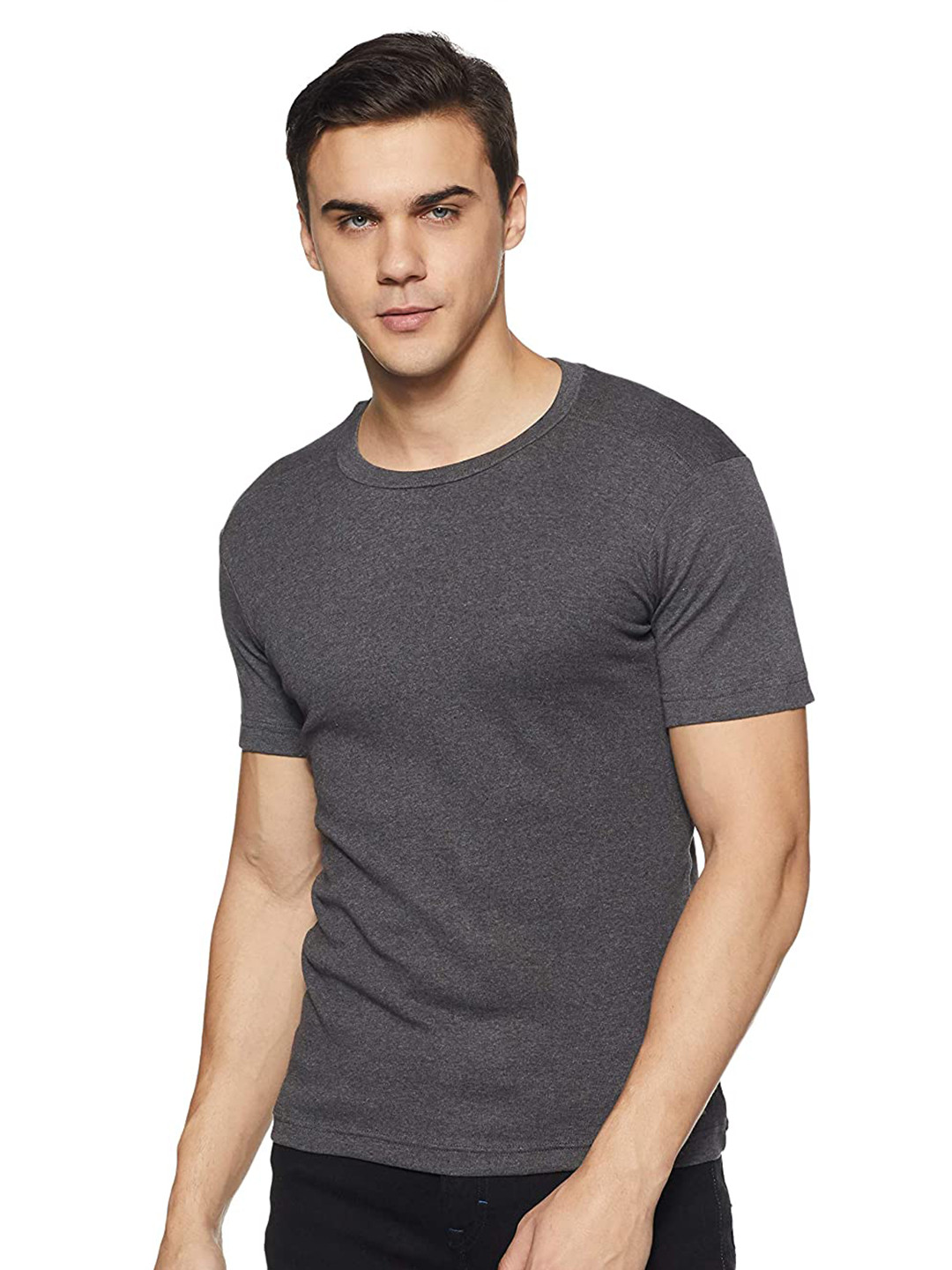 Buy Macroman M Series Men Black Round Neck T Shirt - Tshirts for Men ...