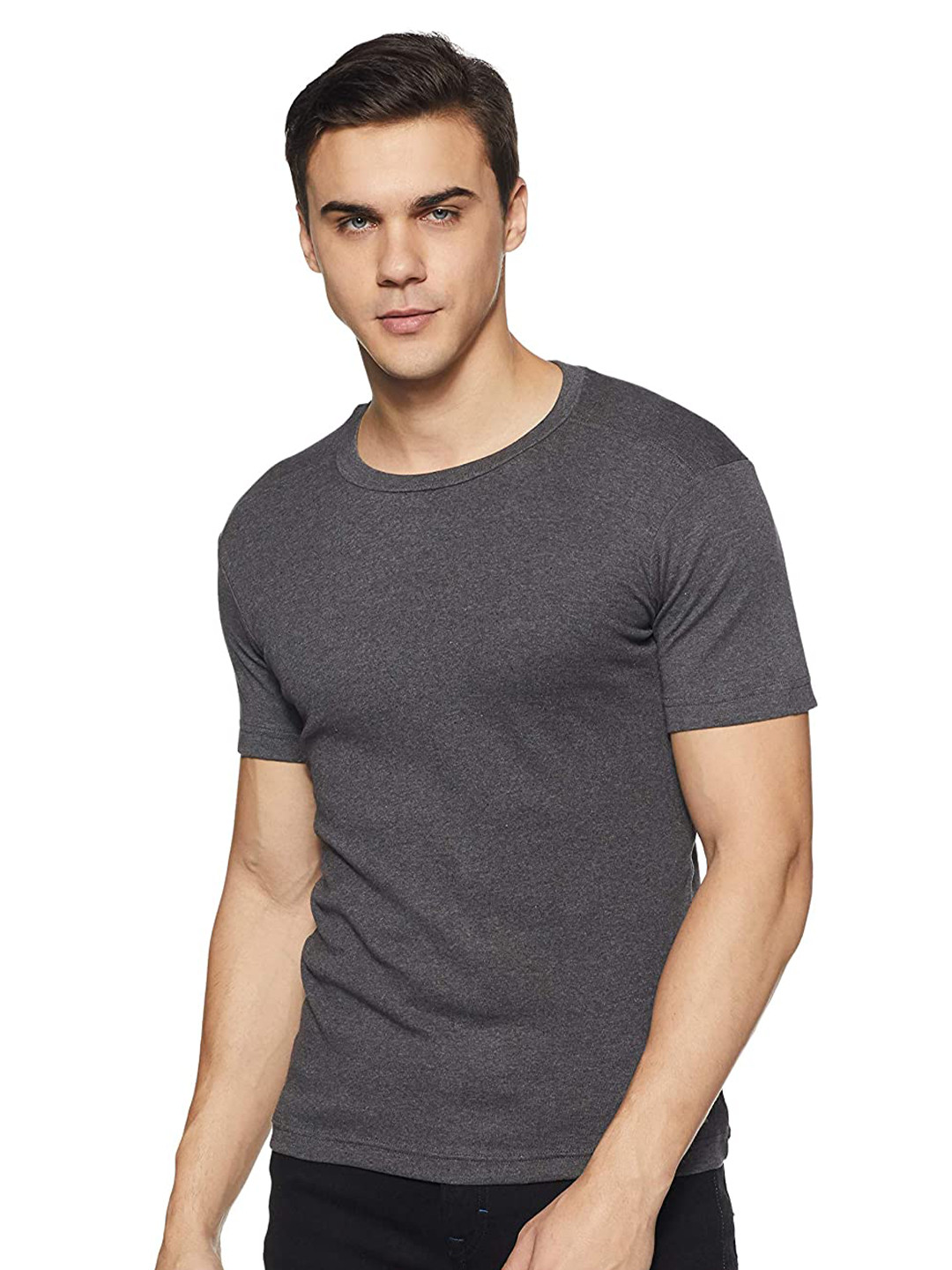 Buy Macroman M Series Men Black Round Neck T Shirt - Tshirts for Men ...