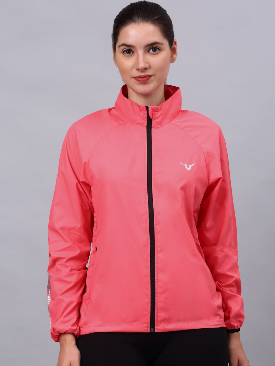 Buy Invincible Women Pink Windcheater And Water Resistant Outdoor ...
