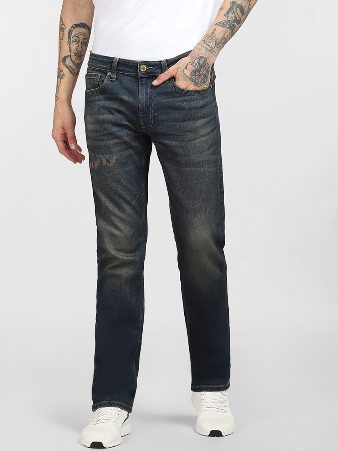 Buy Jack And Jones Men Blue Low Rise Light Fade Jeans Jeans For Men 19357206 Myntra