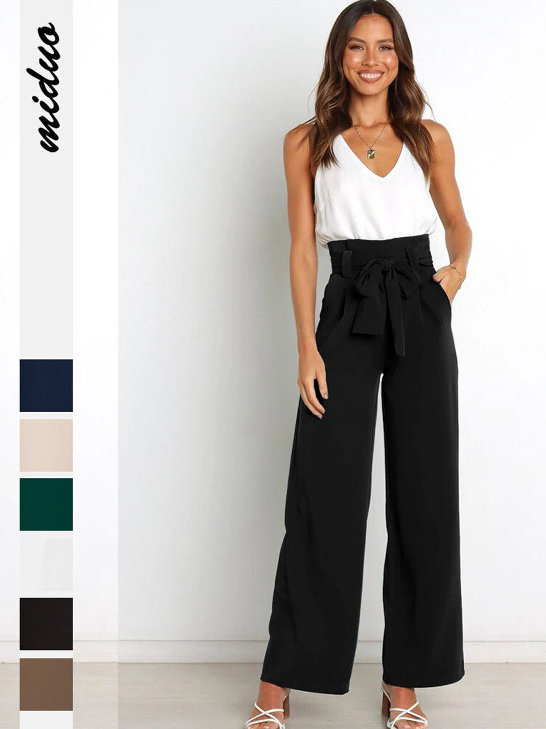 Buy StyleCast Women Black Mom Fit Trousers - Trousers for Women ...