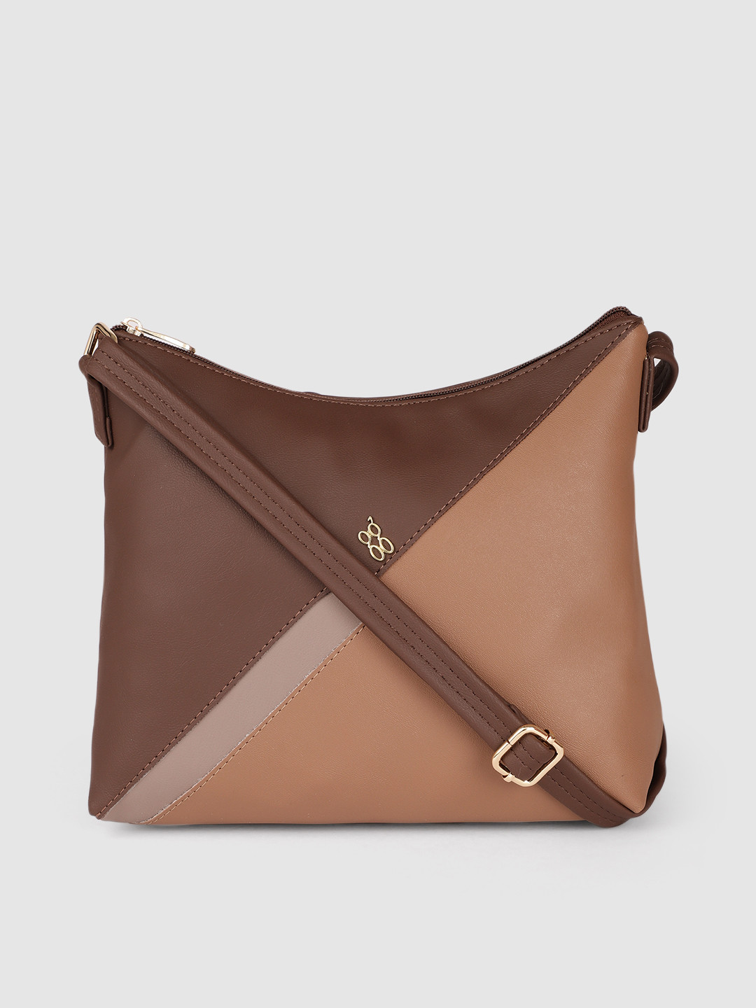 Buy Baggit Women Brown Structured Sling Bag - Handbags for Women ...