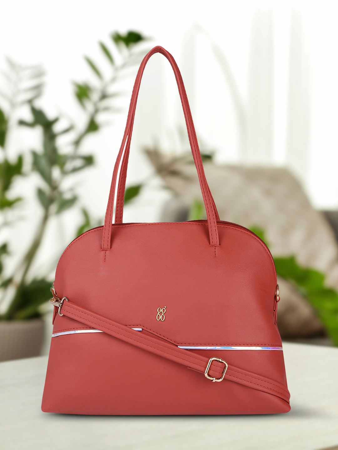 Buy Baggit Red Structured Shoulder Bag - Handbags for Women 19377252 ...