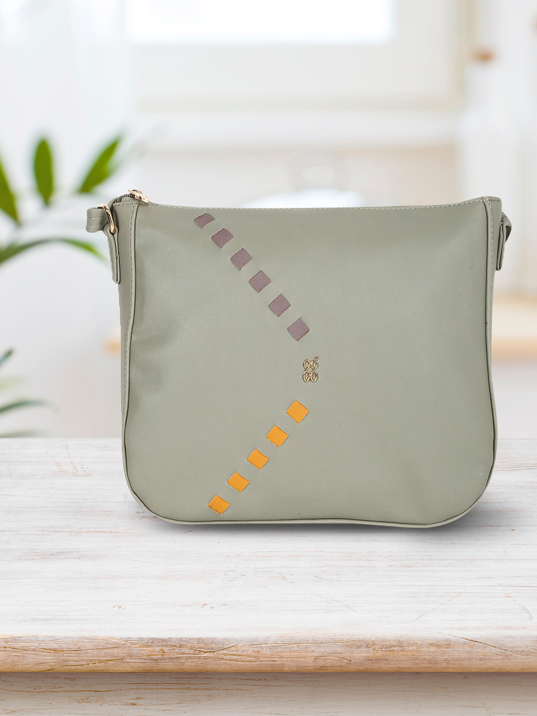 Buy Baggit Mint Green Structured Shoulder Bag - Handbags for Women ...