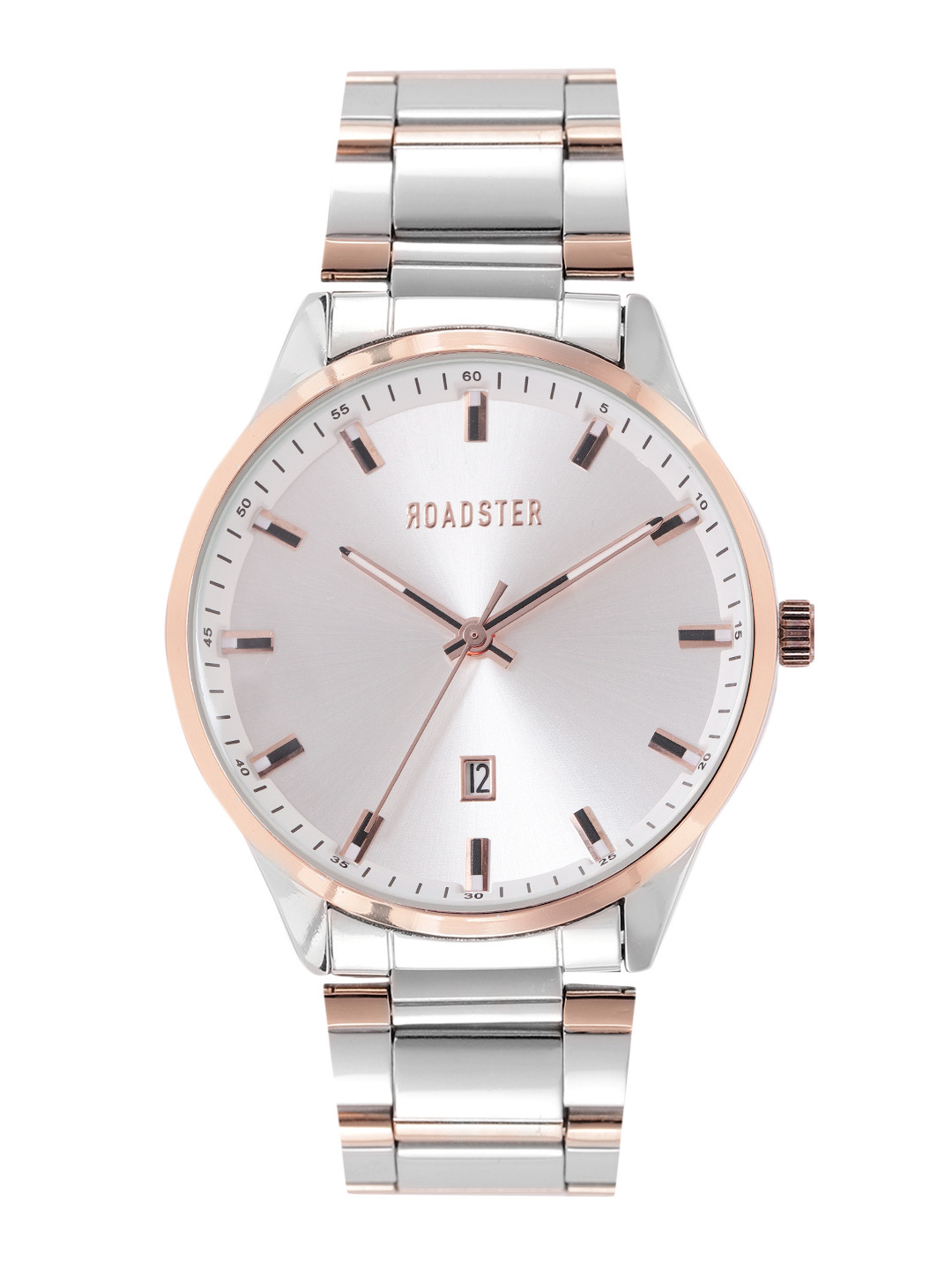 Buy Roadster Men Dial & Stainless Steel Bracelet Style Straps Analogue ...