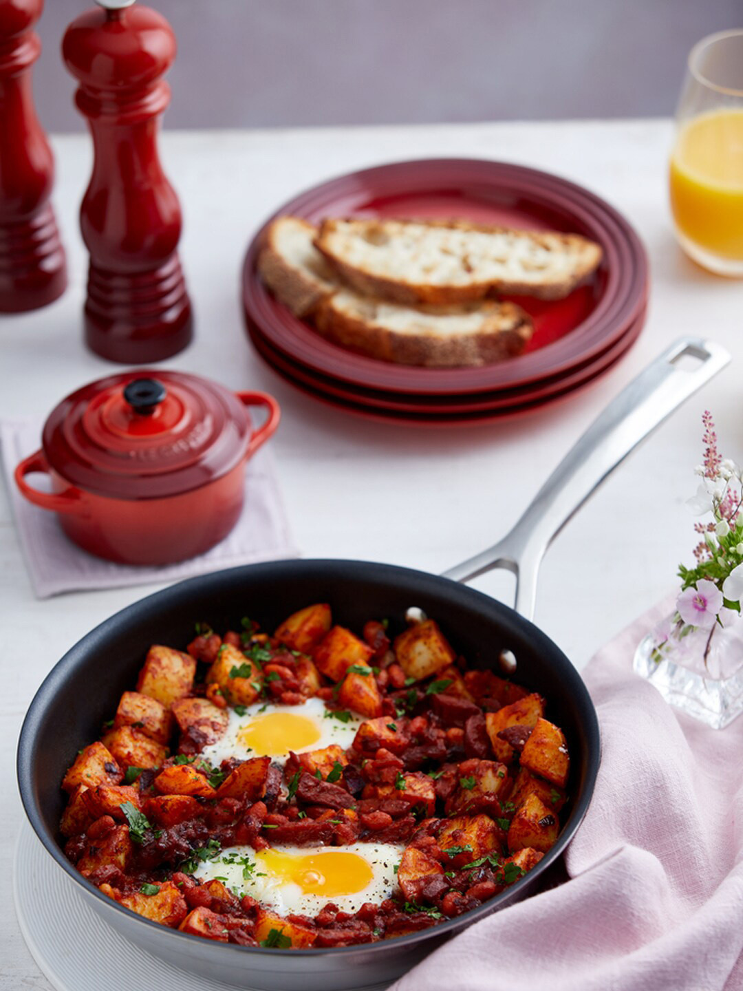 Buy LE CREUSET Induction Base Stainless Steel Omel Pan - Pan for Unisex ...