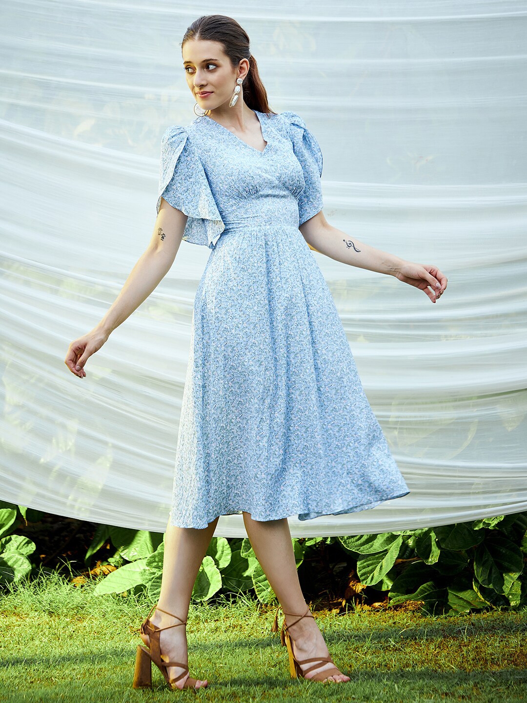 Buy Athena Blue Dress Dresses For Women 19382466 Myntra