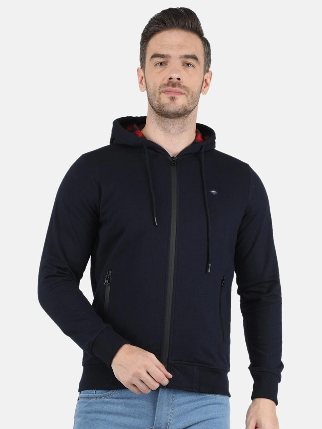 Buy Monte Carlo Men Blue Hooded Sweatshirt - Sweatshirts for Men ...