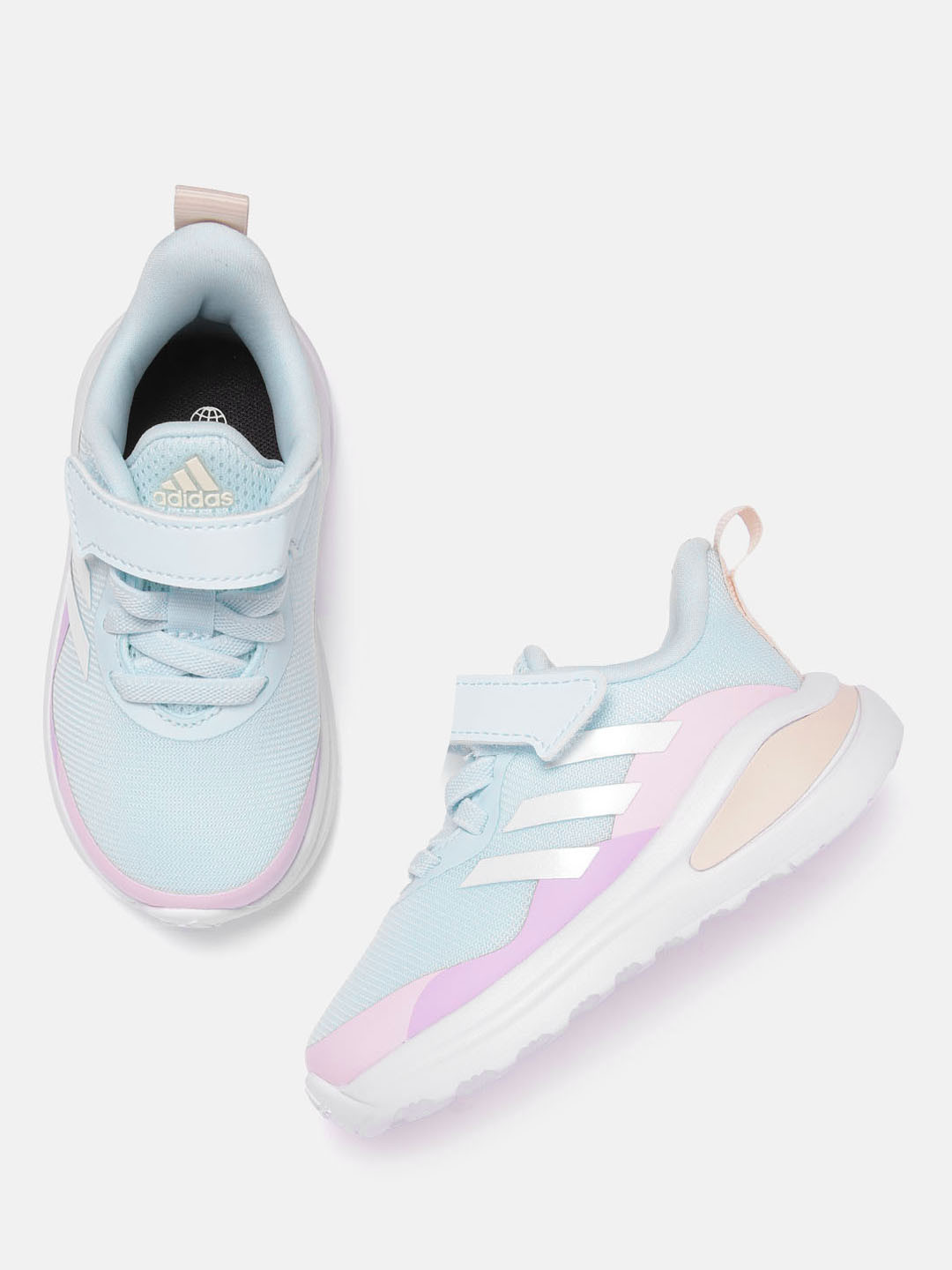 Buy ADIDAS Kids Blue & Pink Woven Design FortaRun EL I Shoes - Sports ...