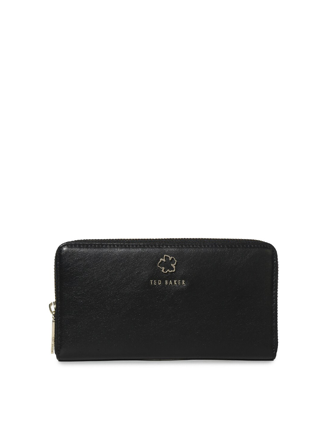 Buy Ted Baker Women Black Leather Zip Around Wallet - Wallets for Women ...
