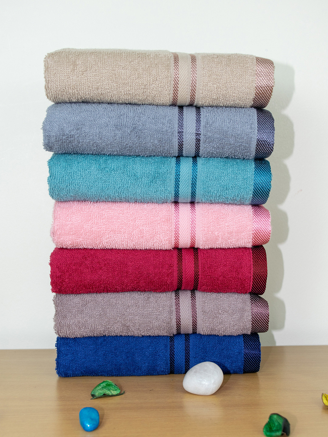 Buy RANGOLI Set Of 7 400 GSM Super Comfy Hand Towels - Hand Towels for ...