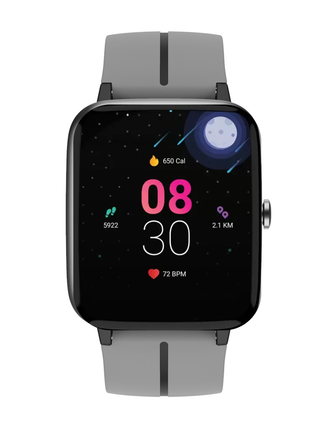 Buy BoAt Grey Storm M With Curved Display & Sleep Monitor Smart Watch ...