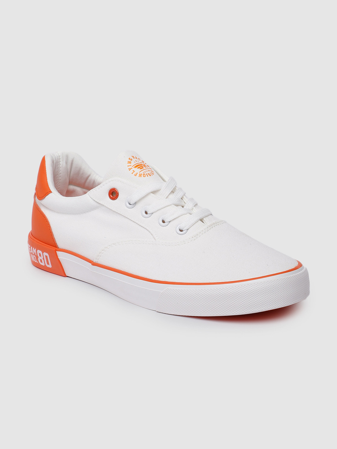 Buy Flying Machine Men Off White ARMIN Sneakers - Casual Shoes for Men ...