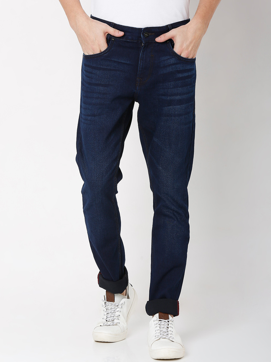 Buy Mufti Men Blue Skinny Fit Jeans - Jeans for Men 19413100 | Myntra