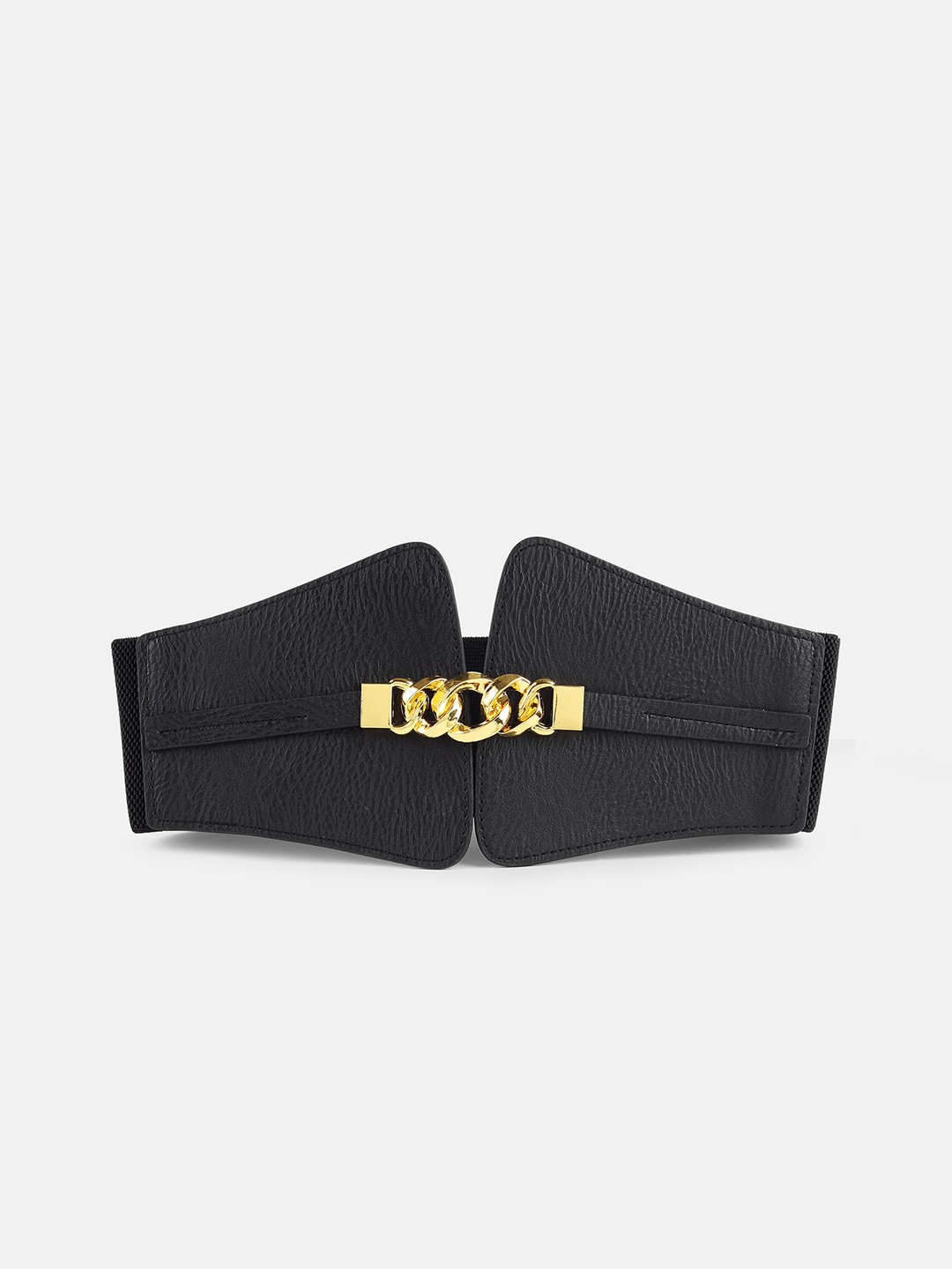 Buy Kazo Women Black Solid PU Interlock Belt - Belts for Women 19414092 ...