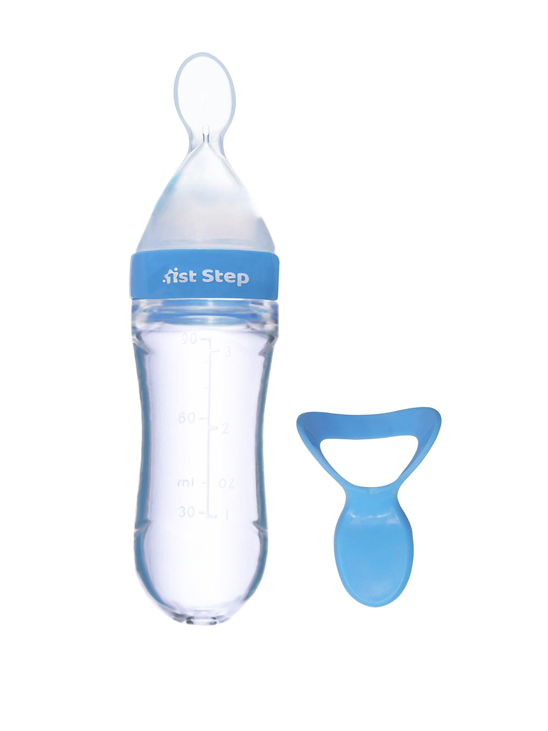 Buy 1st Step Infants Kids Blue & Transparent Solid Food Feeders - Food ...