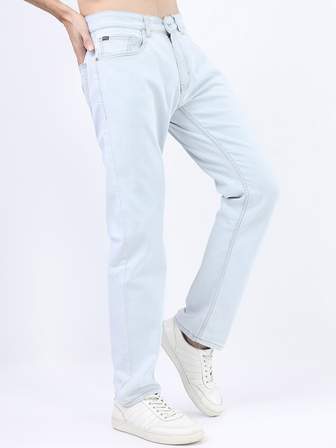 Buy KETCH Men Blue Straight Fit Clean Look Stretchable Jeans - Jeans ...