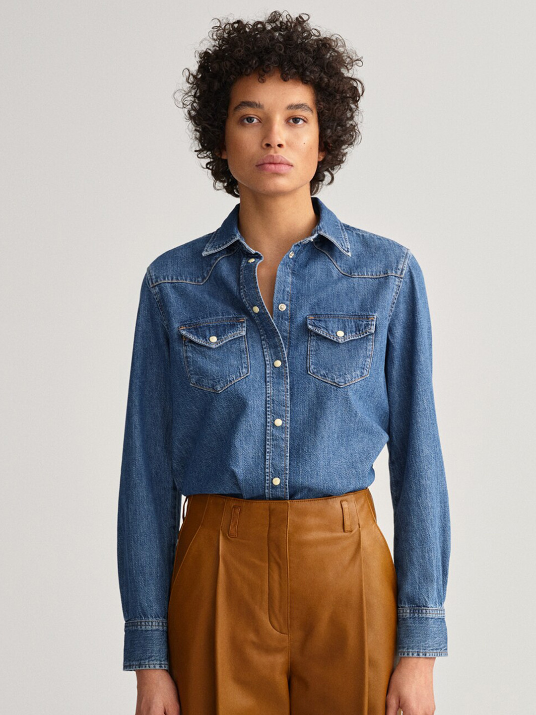 Buy GANT Women Purple Classic Casual Shirt - Shirts for Women 19420284 ...