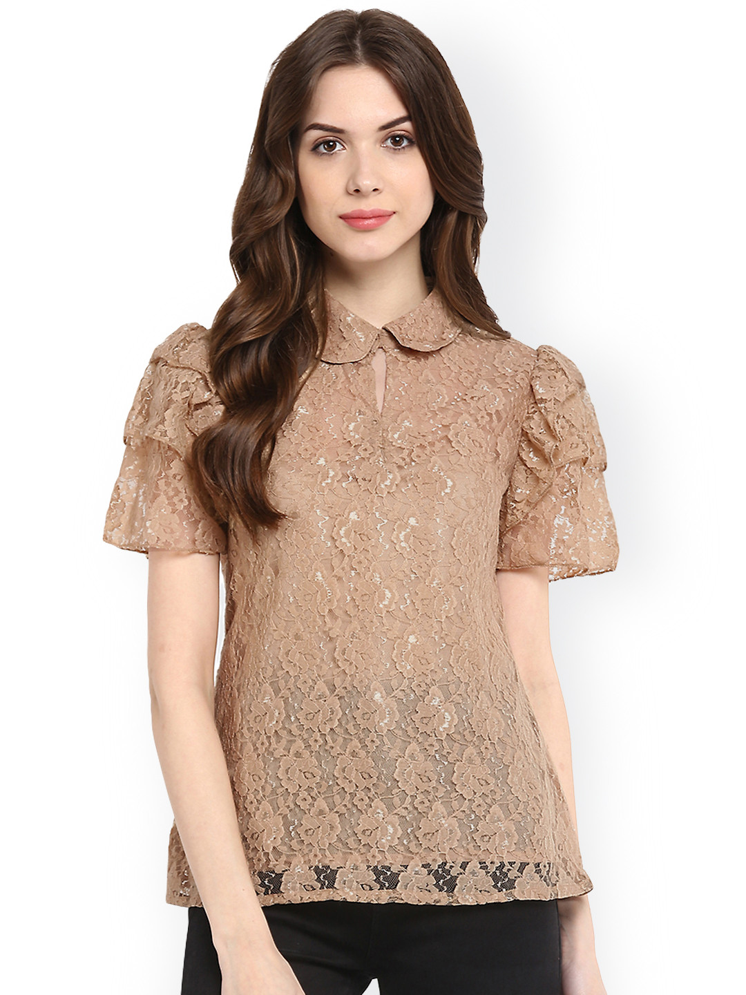 Buy StyleStone Women Brown Self Design Top - Tops for Women 1942852 ...