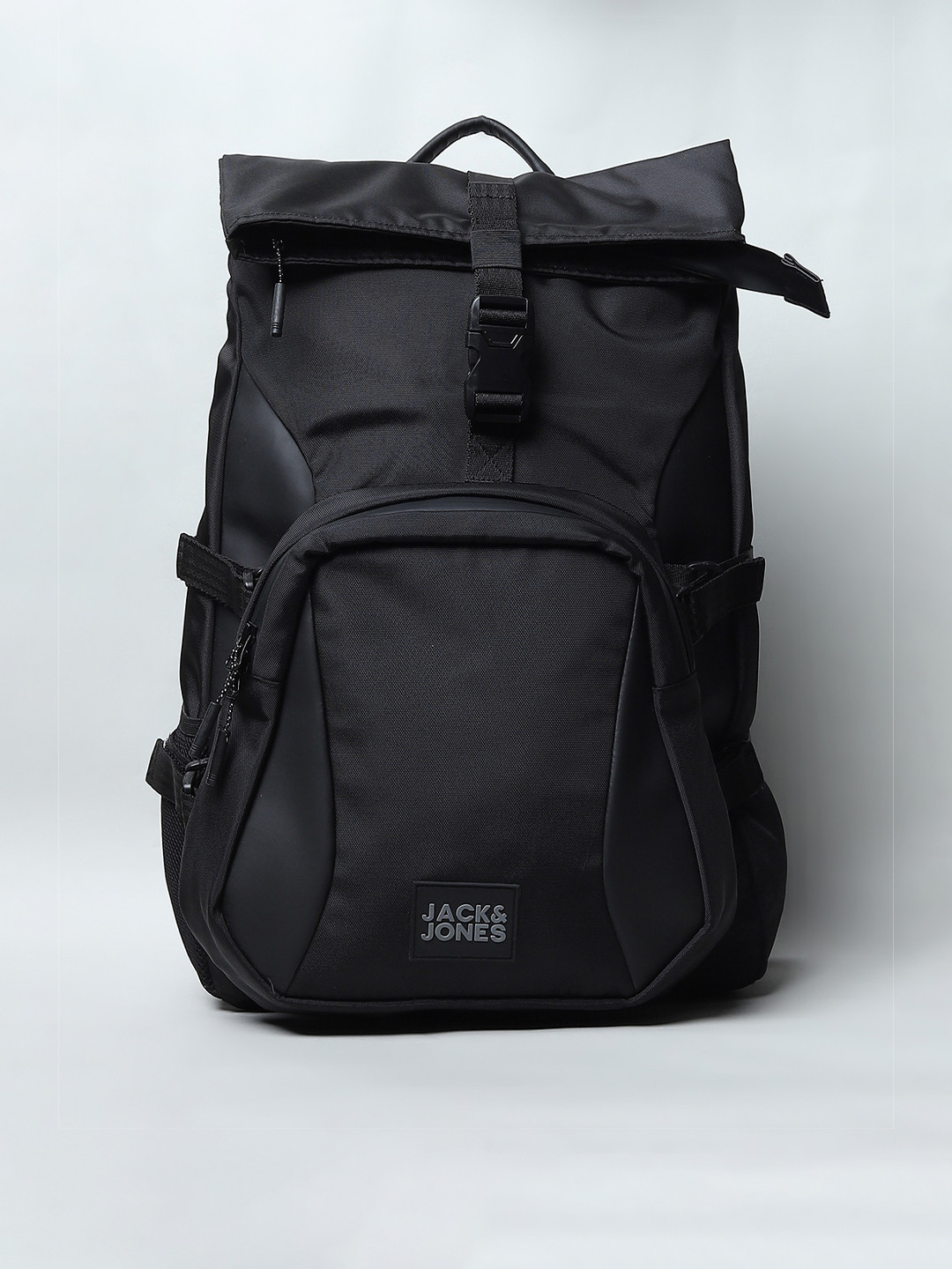 Buy Jack & Jones Men Black Jactrekker Rolltop Backpack - Backpacks for ...