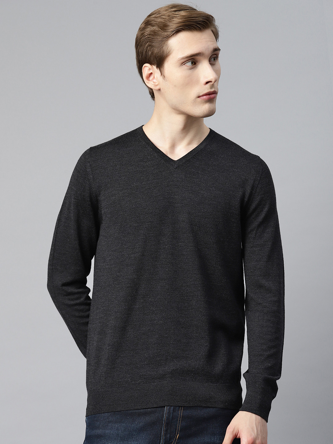 Buy Marks & Spencer Merino Wool Pullover - Sweaters for Men 19432696 ...