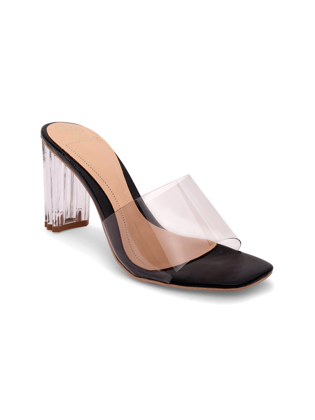 Buy MODA X Black Block Mules With Bows - Heels for Women 19435680 | Myntra
