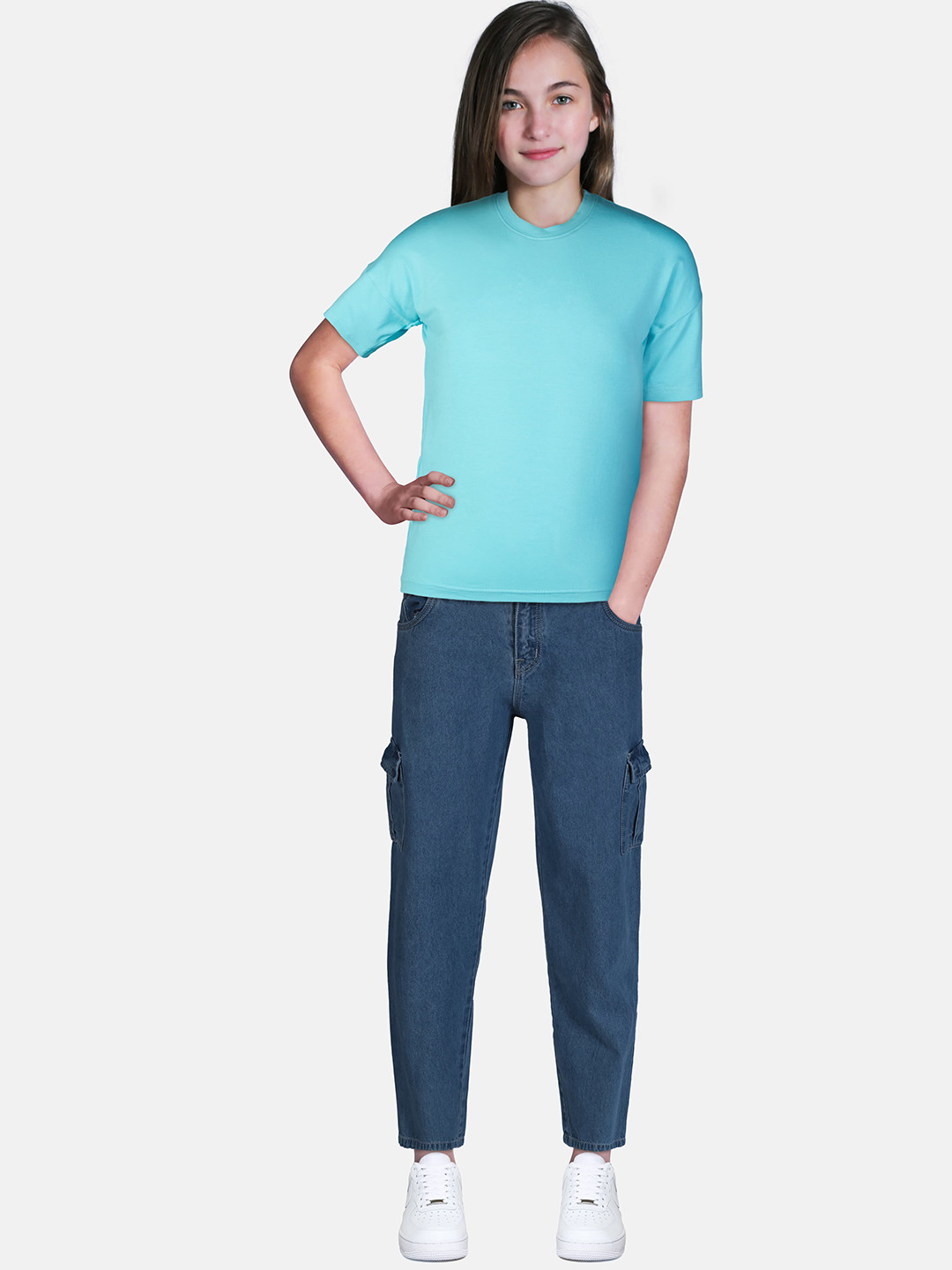 Buy Gini And Jony Girls Blue Clean Look Jeans - Jeans for Girls ...