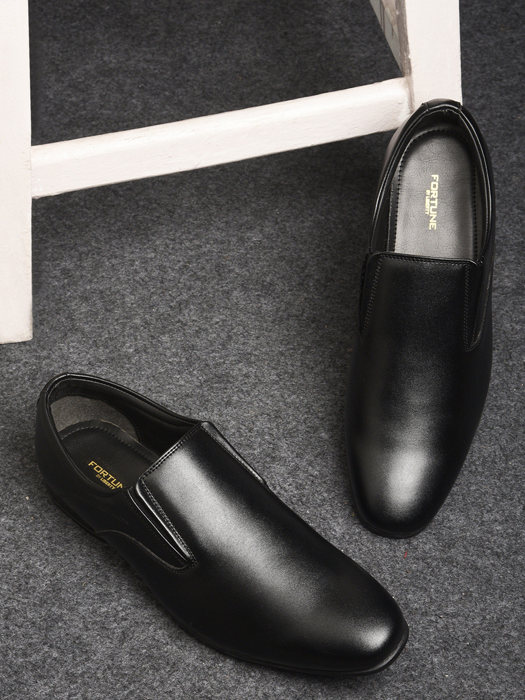 Buy Liberty Men Elastic Slip On Formal Shoes - Formal Shoes for Men ...