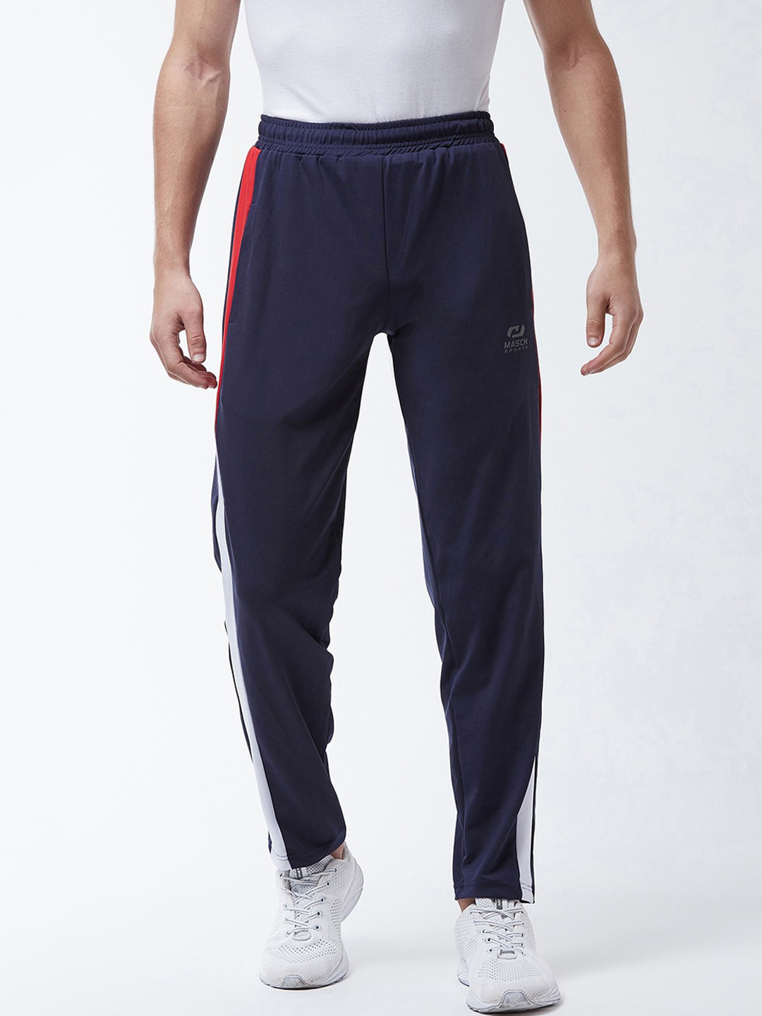Buy Masch Sports Men Navy Blue Solid Training Or Gym Track Pants ...
