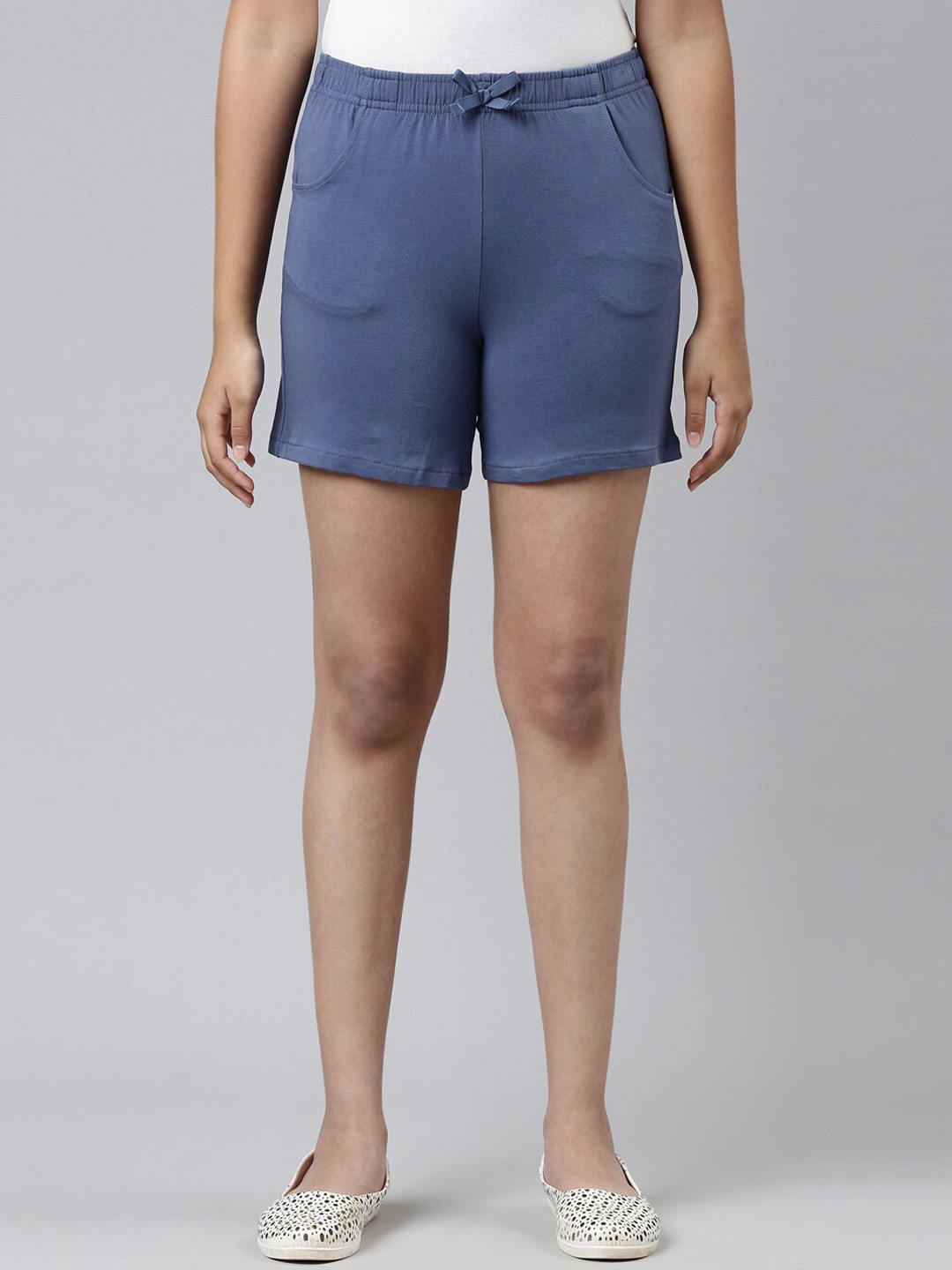 Buy Go Colors Girls Blue Shorts - Shorts for Girls 19443486 | Myntra