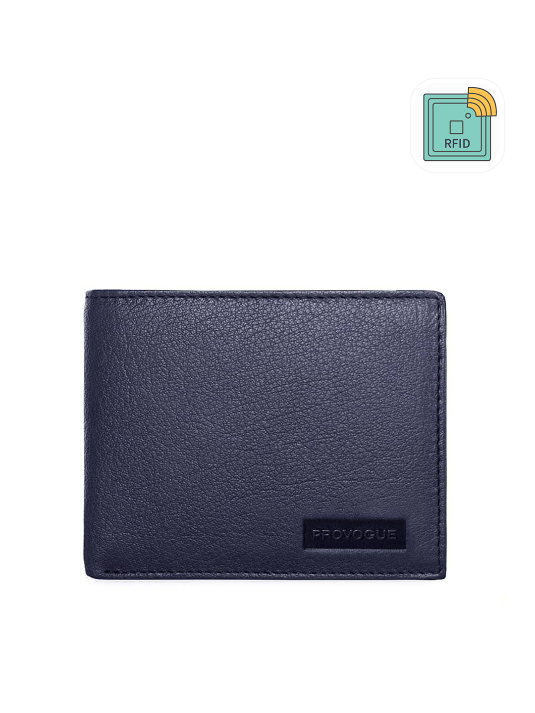 Buy Provogue Men Blue & Black Leather Two Fold Wallet - Wallets for Men ...