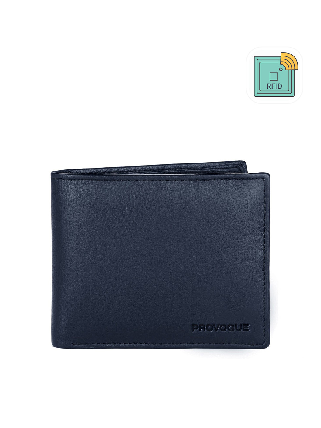Buy Provogue Men Blue Leather Two Fold Wallet - Wallets for Men ...