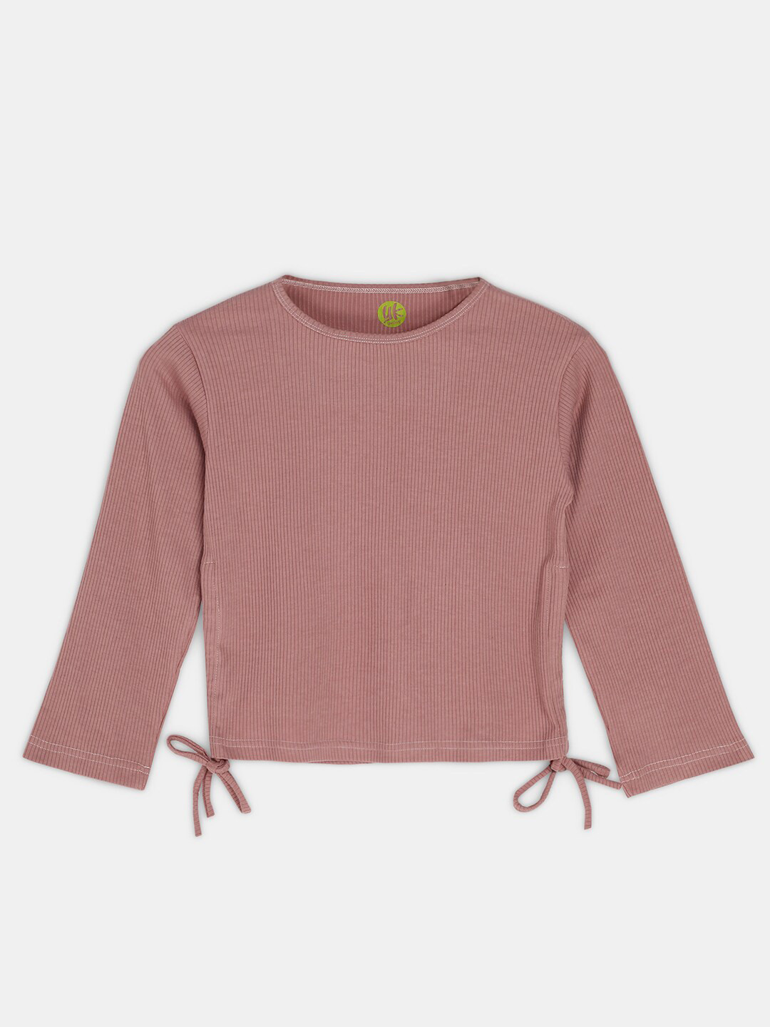 Buy YK Teen Girls Neutral Coloured Ribbed Top With Side Ruching - Tops ...