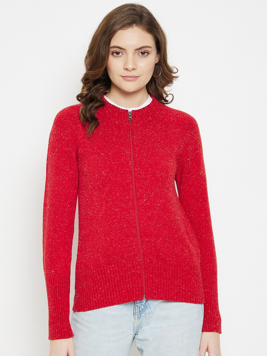 Buy Madame Women Red Longline Cardigan - Sweaters for Women 19453040 ...