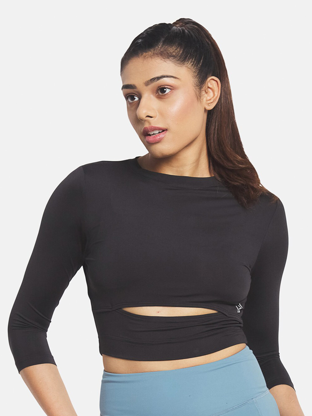 Buy KICA Black Cut Out Crop Top - Tops for Women 19463966 | Myntra