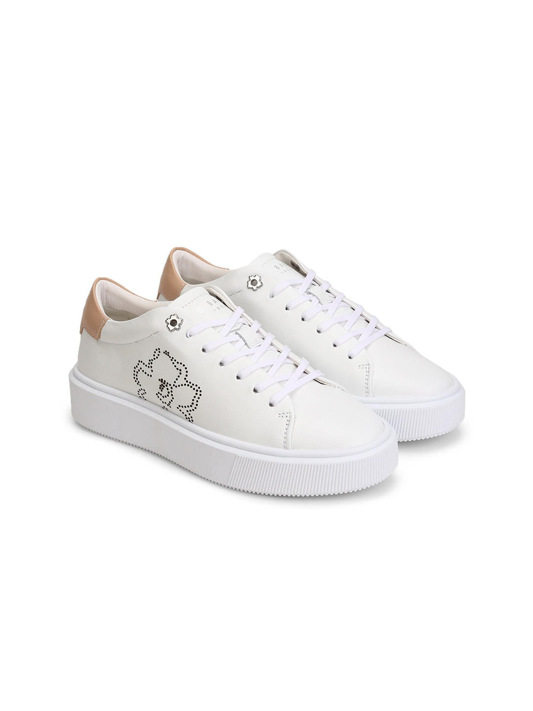 Buy Ted Baker Women White Leather Sneakers - Casual Shoes for Women ...