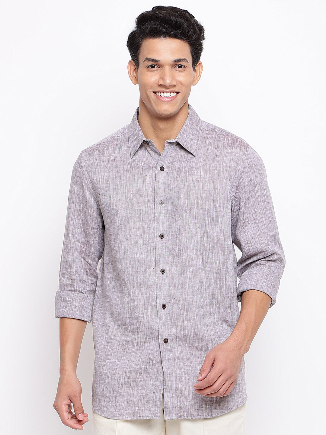 Buy Fabindia Men Grey Casual Shirt - Shirts for Men 19467770 | Myntra