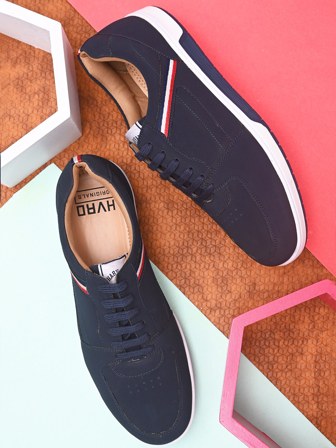 Buy Harvard Men Blue Textured Sneakers - Casual Shoes for Men 19469178 ...