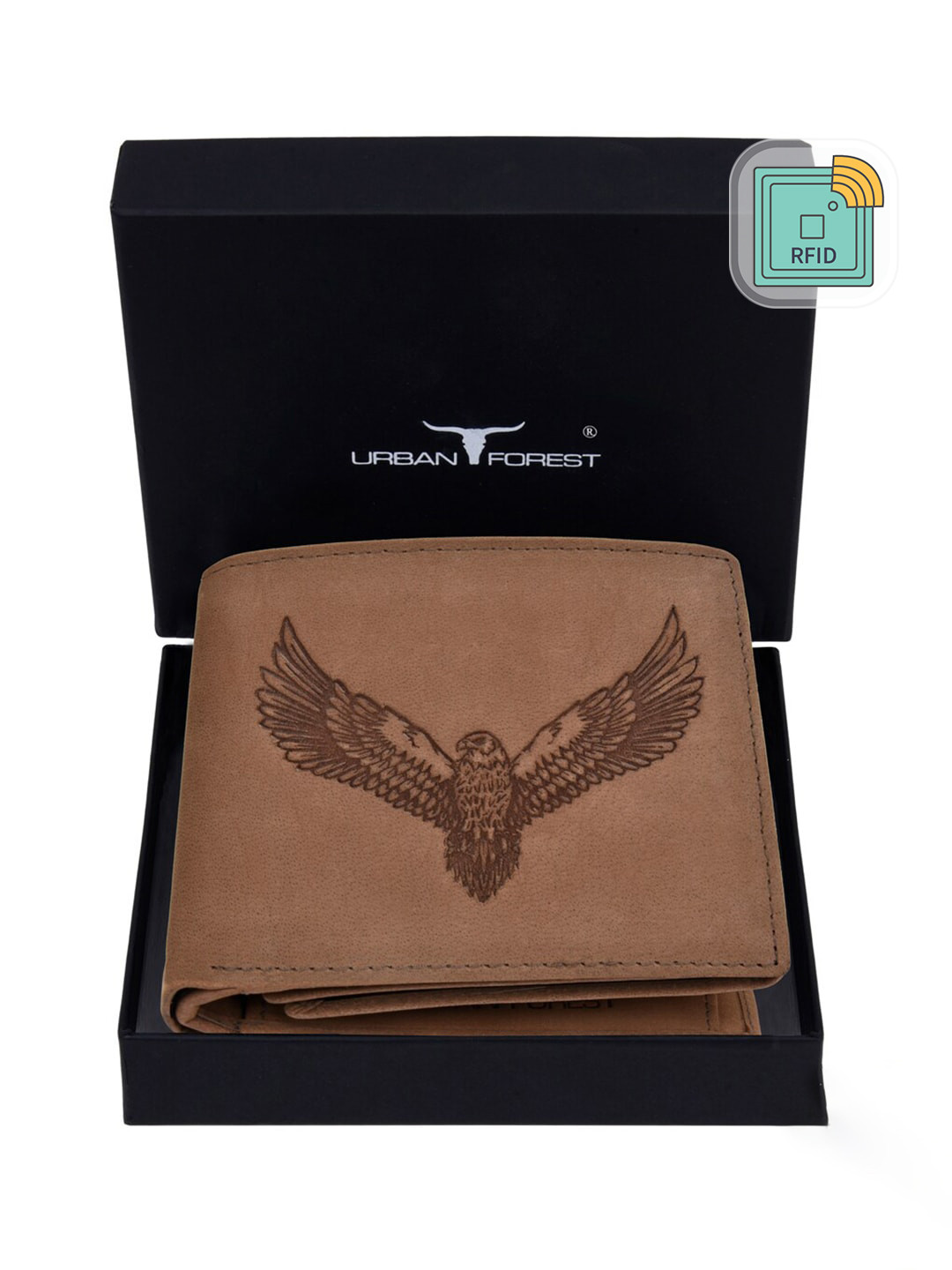 Buy URBAN FOREST Men Brown Leather Two Fold Wallet - Wallets for Men ...