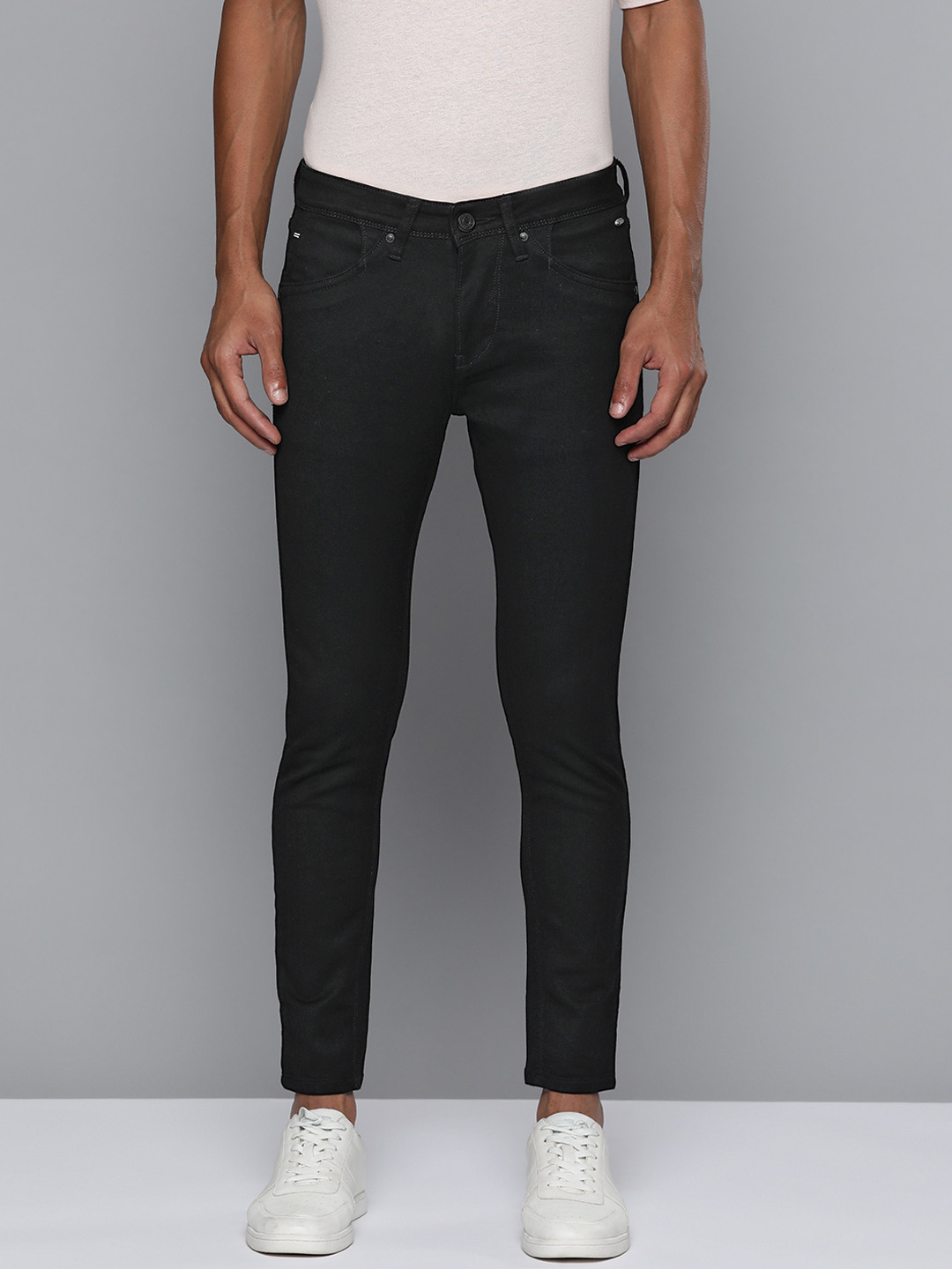 Buy Lawman Pg3 Men Black Solid Stretchable Jeans - Jeans for Men ...