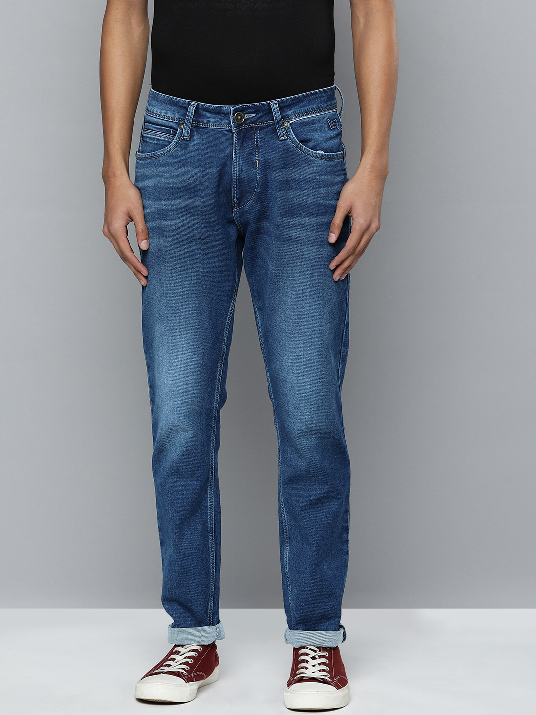 Buy Lawman Pg3 Men Blue Skinny Fit Light Fade Stretchable Jeans - Jeans ...