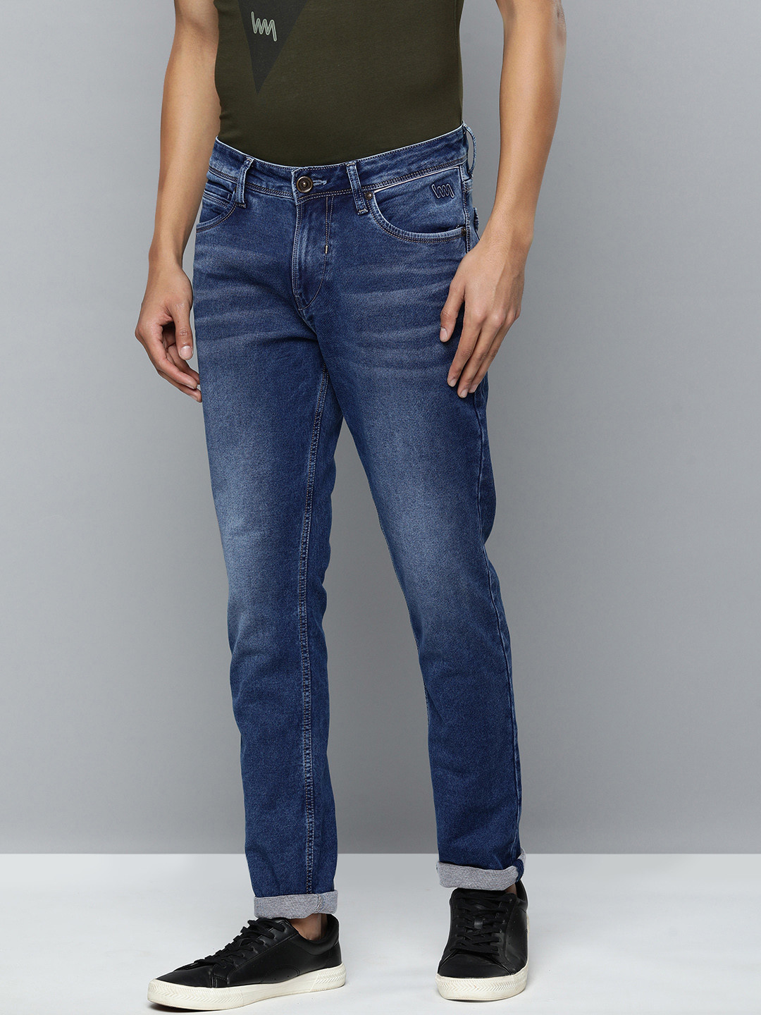 Buy Lawman Pg3 Men Blue Skinny Fit Heavy Fade Stretchable Jeans - Jeans ...