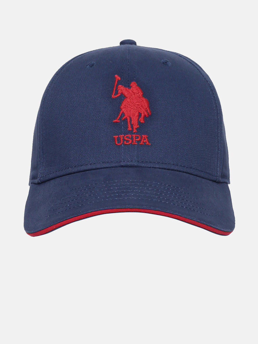 Buy U S Polo Assn. Men Blue & Red Embroidered Baseball Cap - Caps for ...