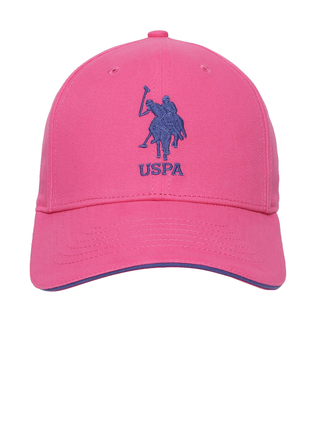 Buy U S Polo Assn Men Pink Embroidered Baseball Cap - Caps for Men ...