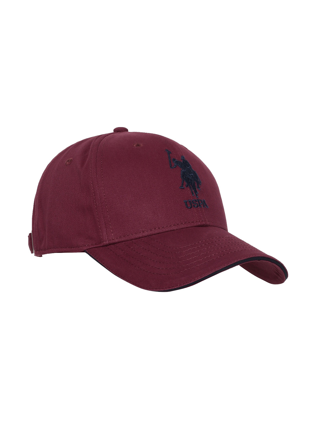 Buy U S Polo Assn Men Burgundy & Black Baseball Cap - Caps for Men ...