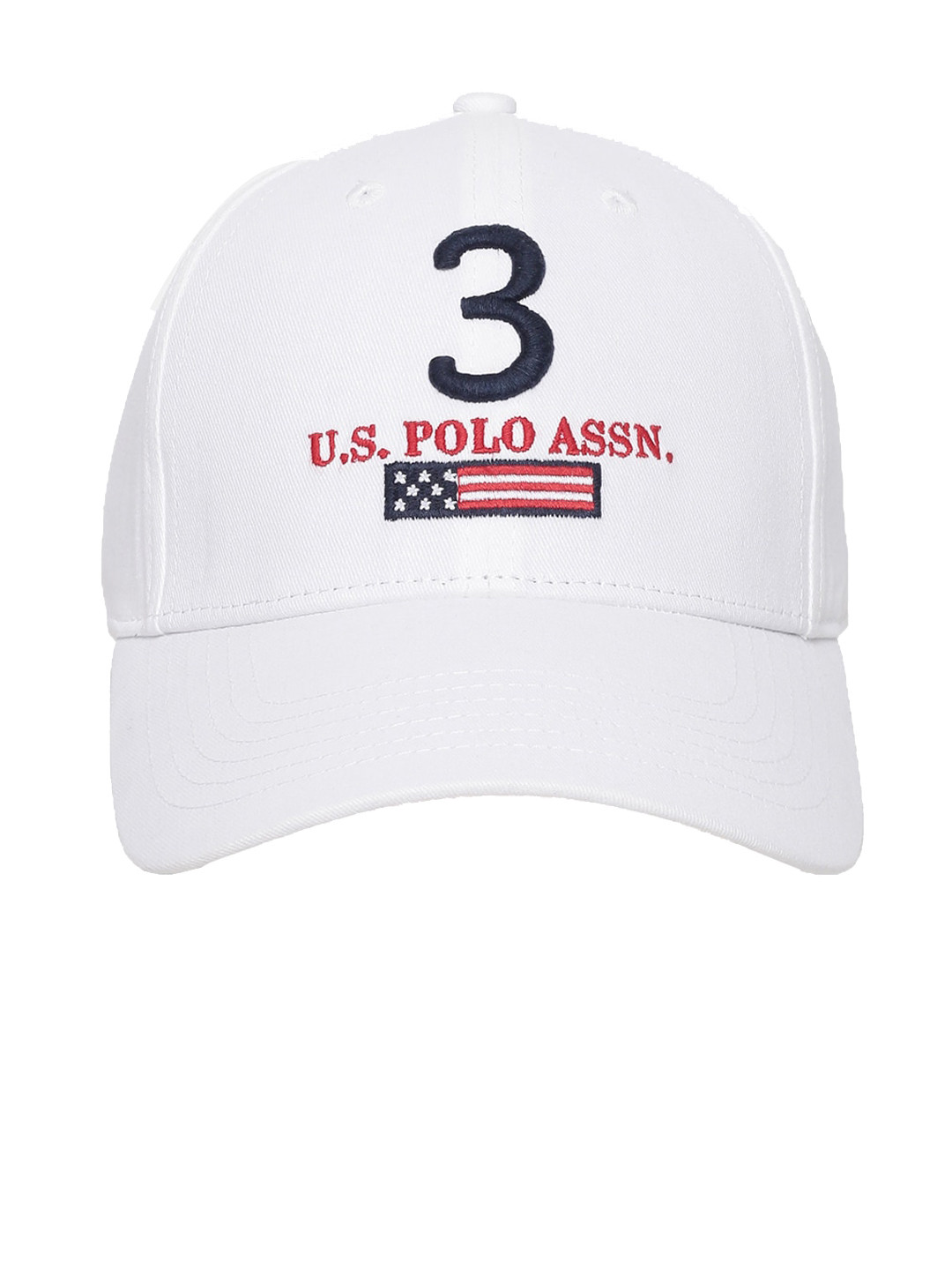 Buy U S Polo Assn Men White Embroidered Baseball Cap - Caps for Men ...