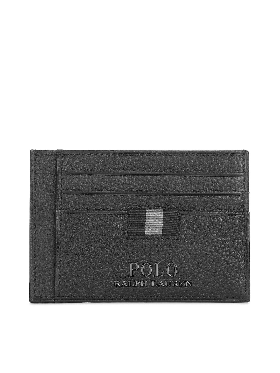 Buy Polo Ralph Lauren Men Black Leather Card Holder - Wallets for Men ...